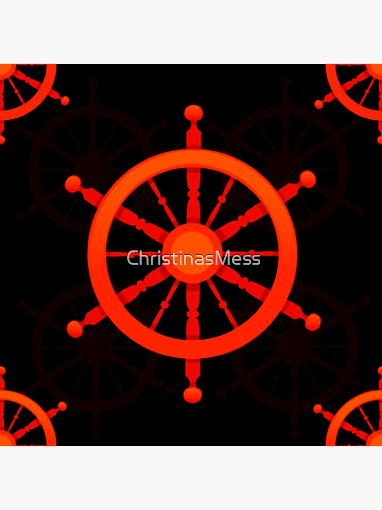 "Pirate Captain Wheel Stern " Sticker for Sale by ChristinasMess ...