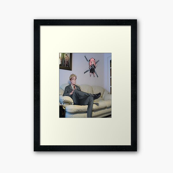 "Spy X Family - Anya and loid - spy x family meme" Framed Art Print for ...