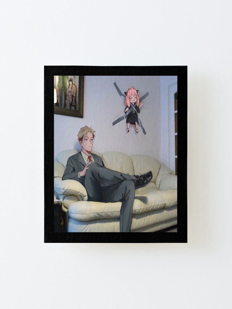 "Spy X Family - Anya and loid - spy x family meme" Mounted Print for ...