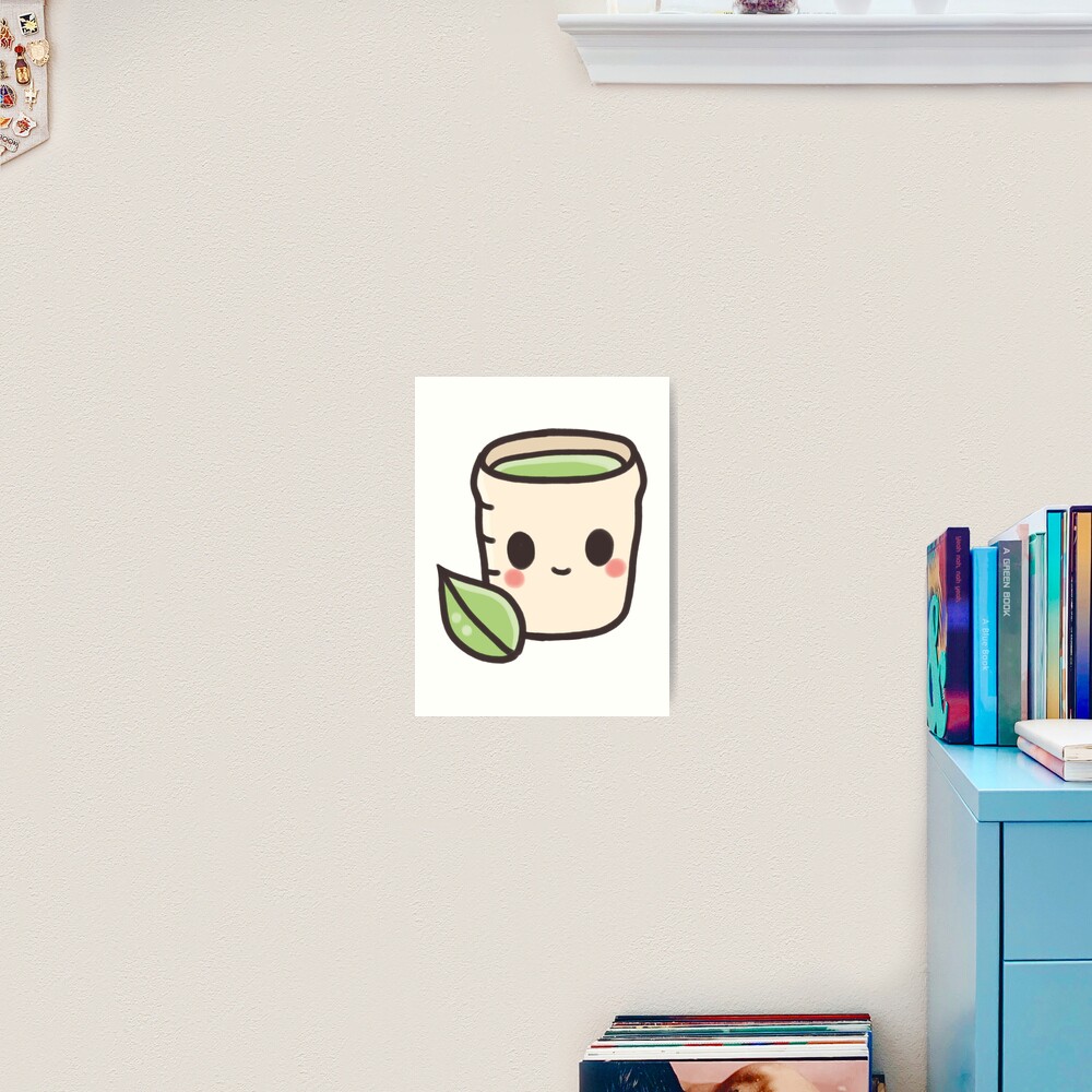 "Cute matcha tea" Art Print for Sale by SaraMariotti | Redbubble