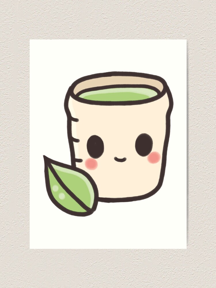 "Cute matcha tea" Art Print for Sale by SaraMariotti | Redbubble