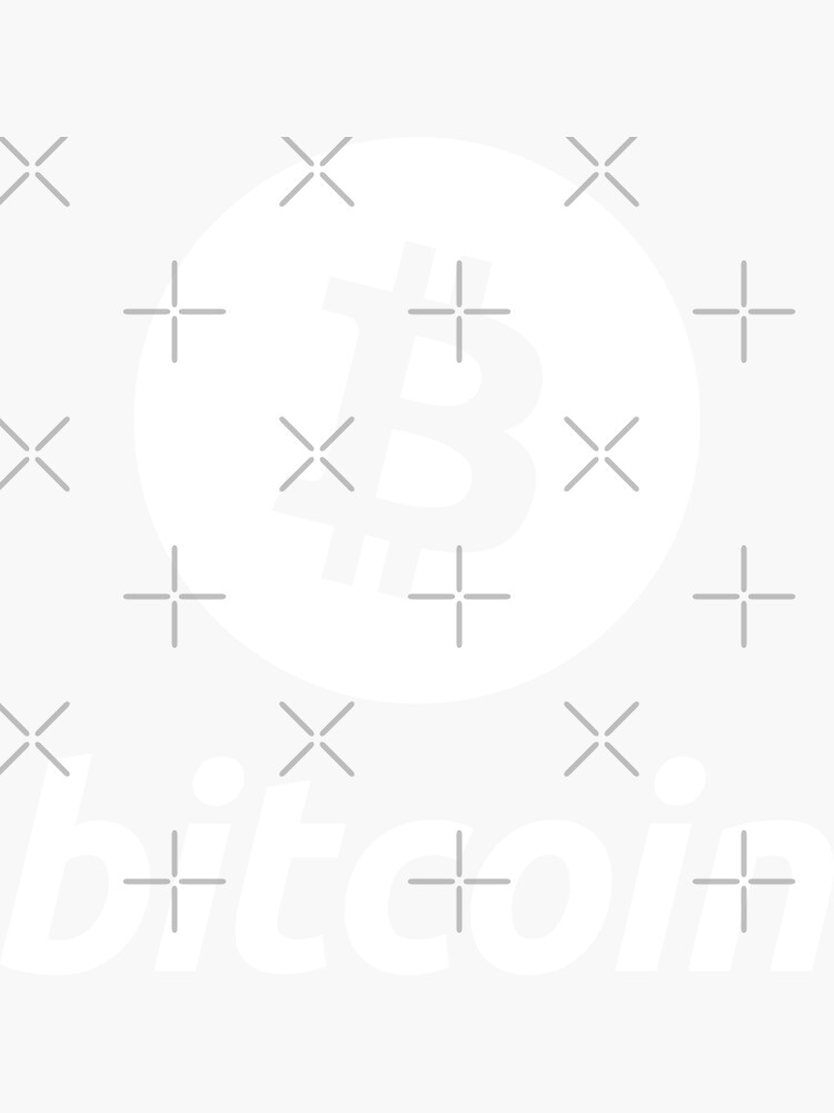 "Bitcoin BTC Crypto - Clean Vertical White Logo with Transparent Icon ...
