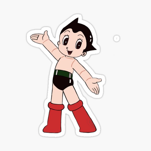 "Astro Boy" Sticker for Sale by GabysArtCorner | Redbubble