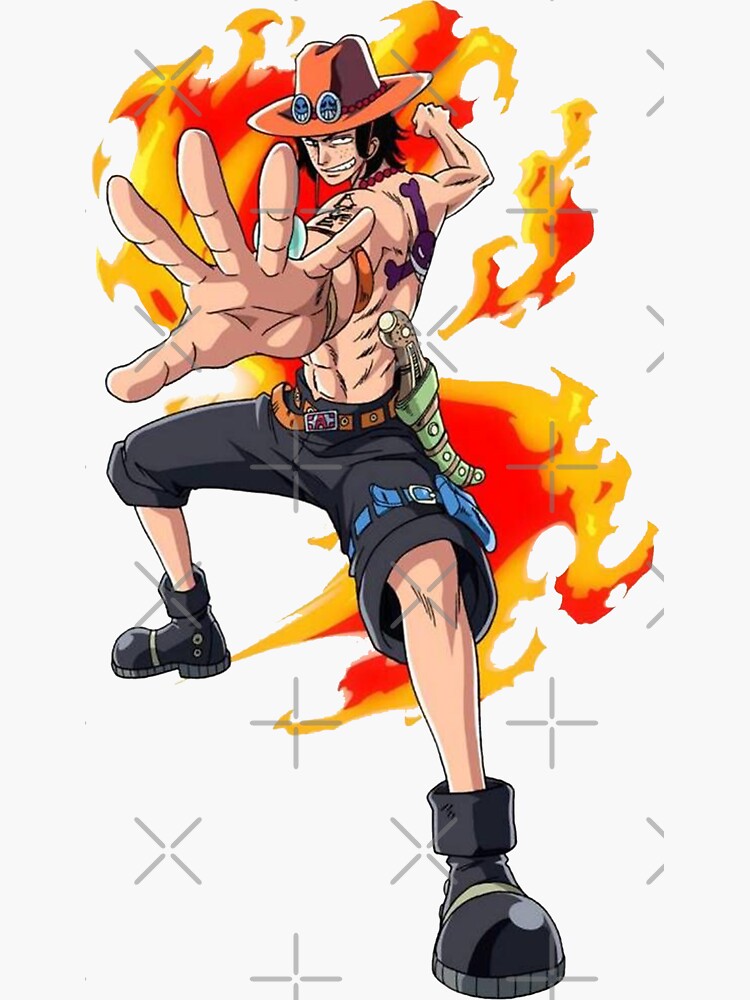 " Portgas D ace - One piece" Sticker for Sale by MoEl-Art | Redbubble