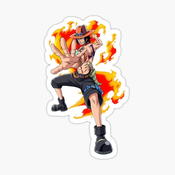 " Portgas D ace - One piece" Sticker for Sale by MoEl-Art | Redbubble