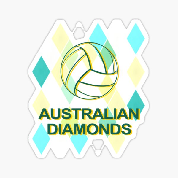 "Australian Diamonds Aussie Netball World Cup design Classic " Sticker ...