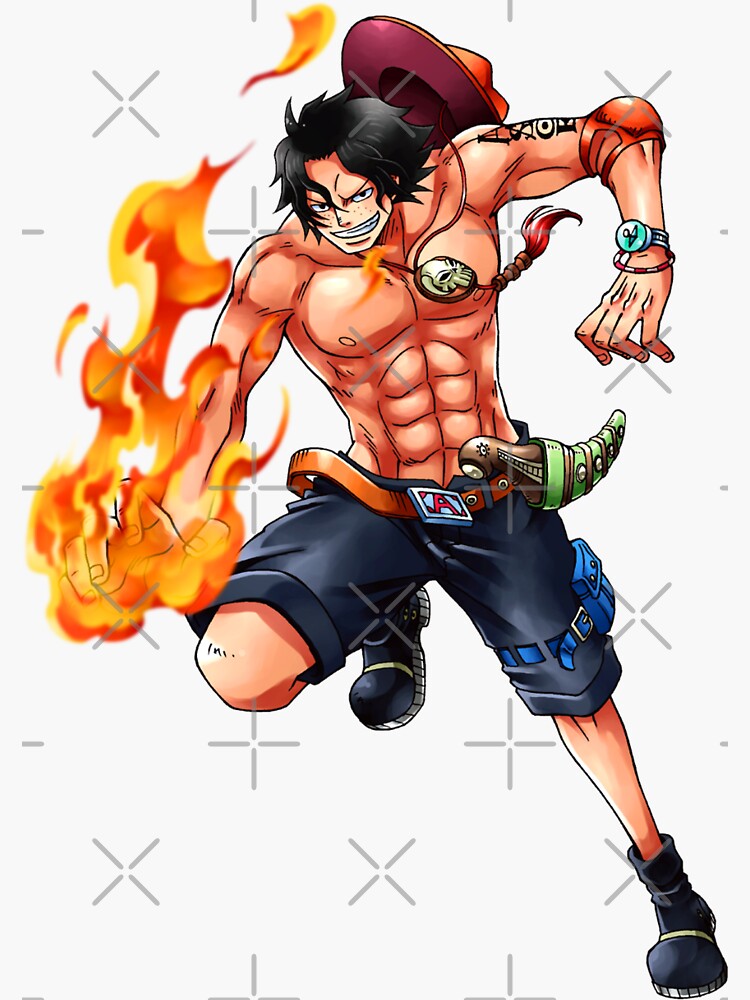 " Portgas D ace - One piece" Sticker for Sale by MoEl-Art | Redbubble