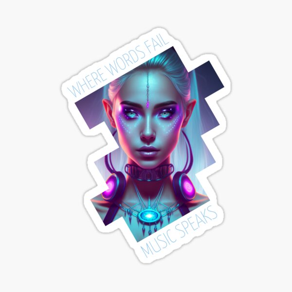 "Cute DJ girl" Sticker for Sale by badbug | Redbubble