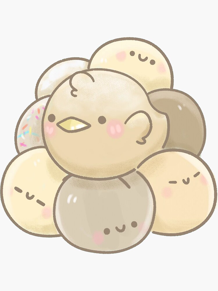 "Bird Timbit Disguise" Sticker for Sale by ChocoPeanuts | Redbubble