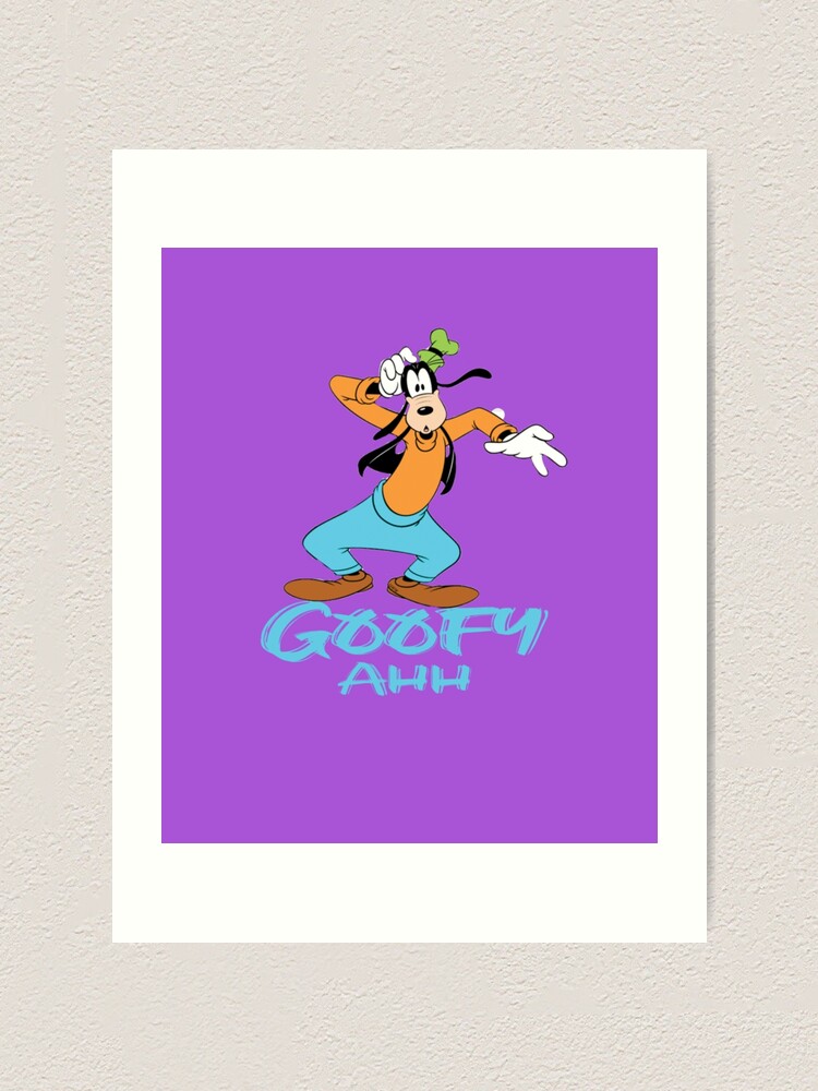 "Goofy aah funny meme " Art Print for Sale by EmotionDesignKA | Redbubble
