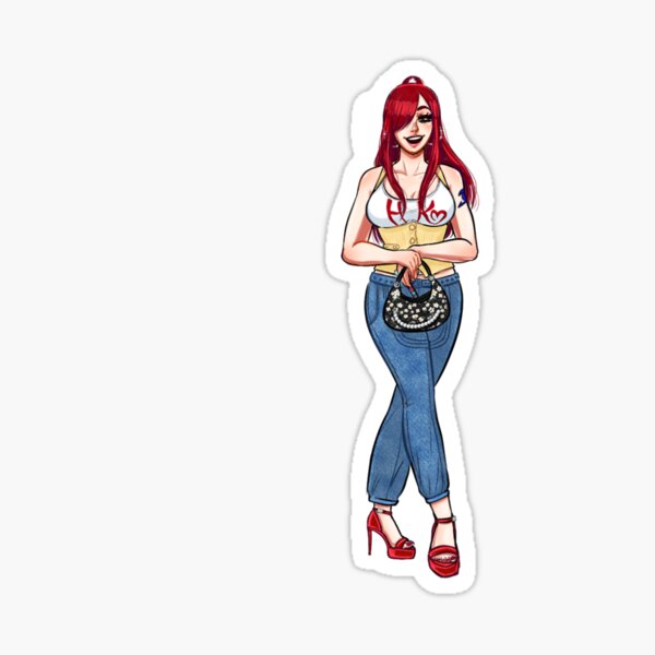 "Erza Scarlet (FFS)- Version 2" Sticker for Sale by Toriyota | Redbubble