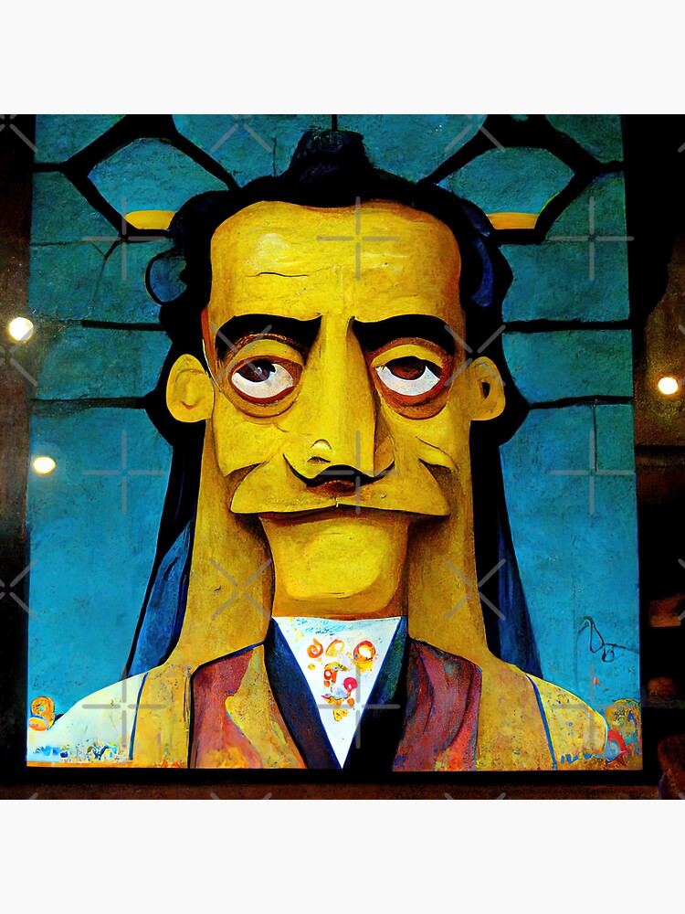 "Simpsons Dali chilling in La Sagrada Familia " Sticker for Sale by ...