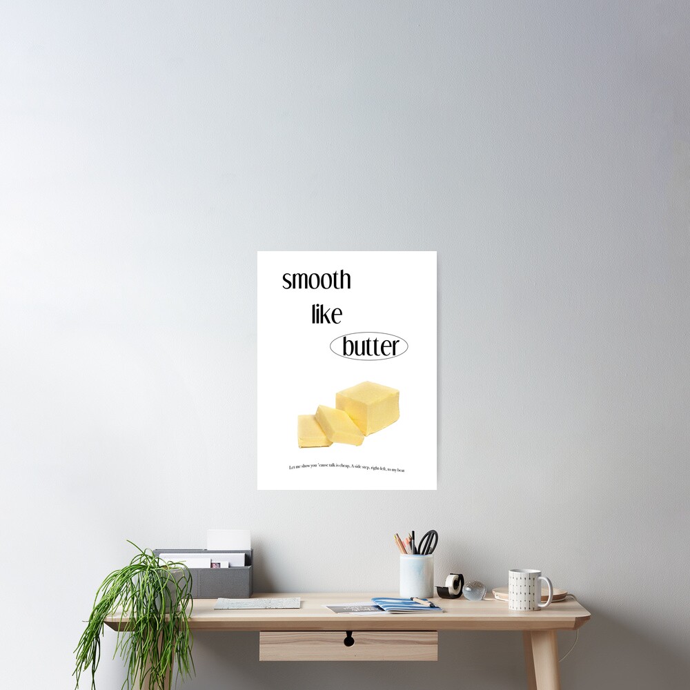 "bts smooth like butter graphic" Poster for Sale by itsbonnyhere ...