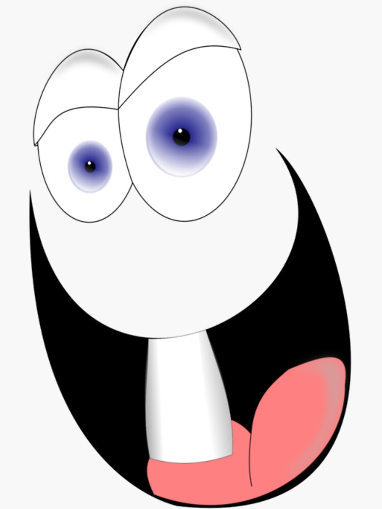 "Goofy Ahh Face 2" Sticker for Sale by EmotionDesignKA | Redbubble