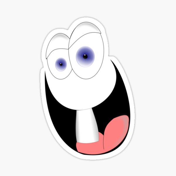 "Goofy Ahh Face 2" Sticker for Sale by EmotionDesignKA | Redbubble