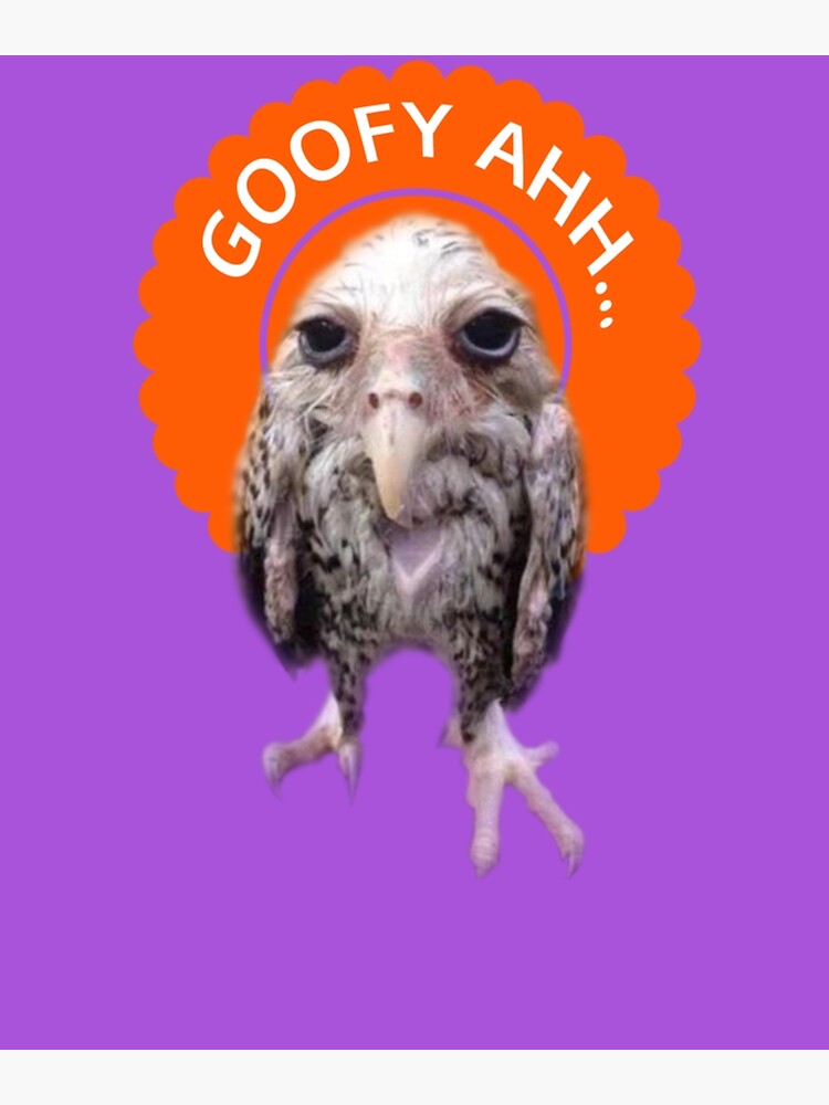 "Goofy Ahh Funny Meme with Goofy Ahh Bird 1" Art Print for Sale by ...