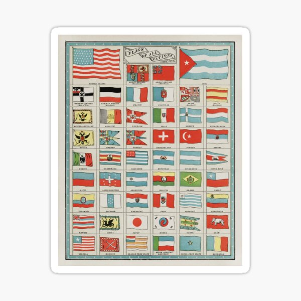 "Flags of all nations" Sticker for Sale by Dimi2121 | Redbubble
