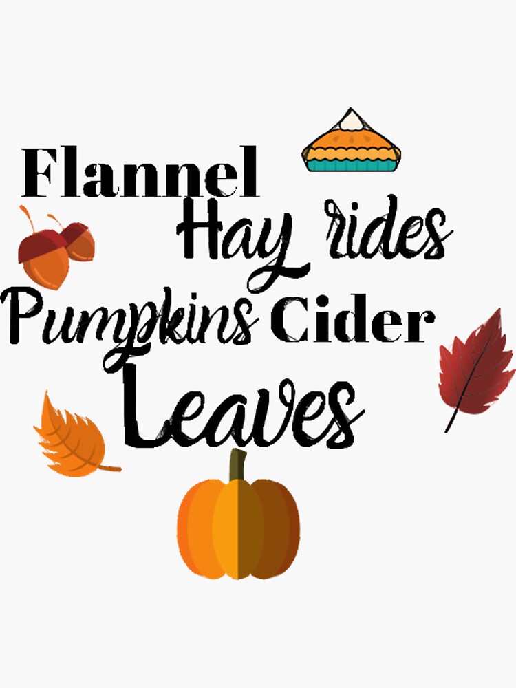 "fall logo" Sticker for Sale by HaidynLangdown | Redbubble