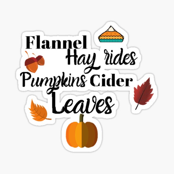 "fall logo" Sticker for Sale by HaidynLangdown | Redbubble
