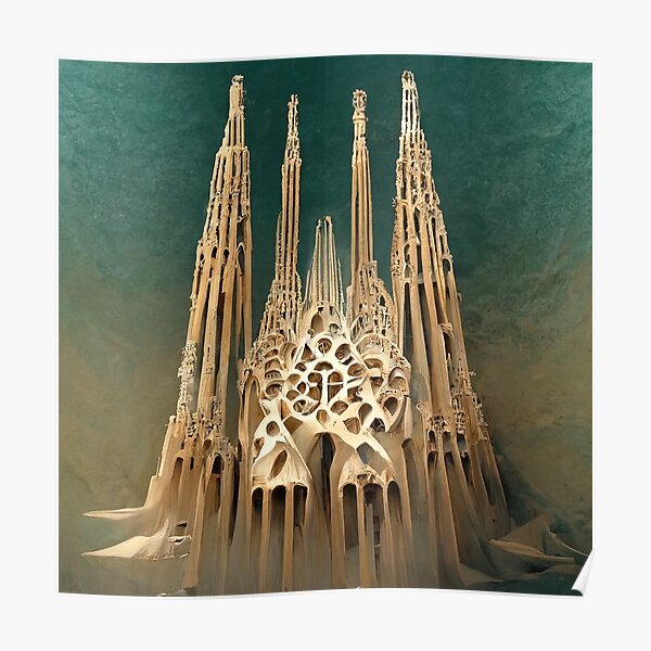 La Sagrada Familia Details Poster For Sale By Osssoconcept Redbubble
