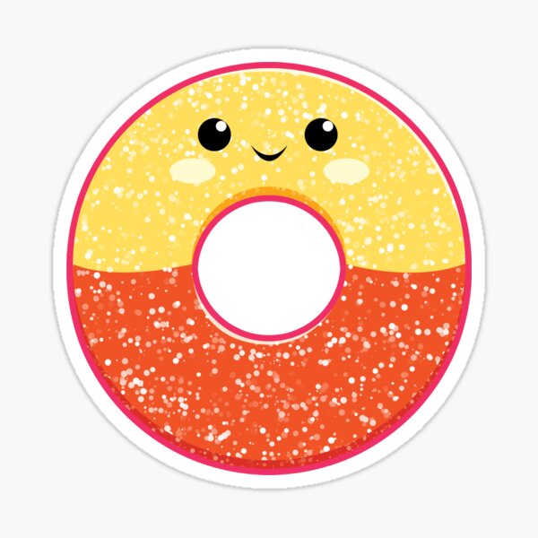 "Peach Ring" Sticker for Sale by Gingerberry86 | Redbubble
