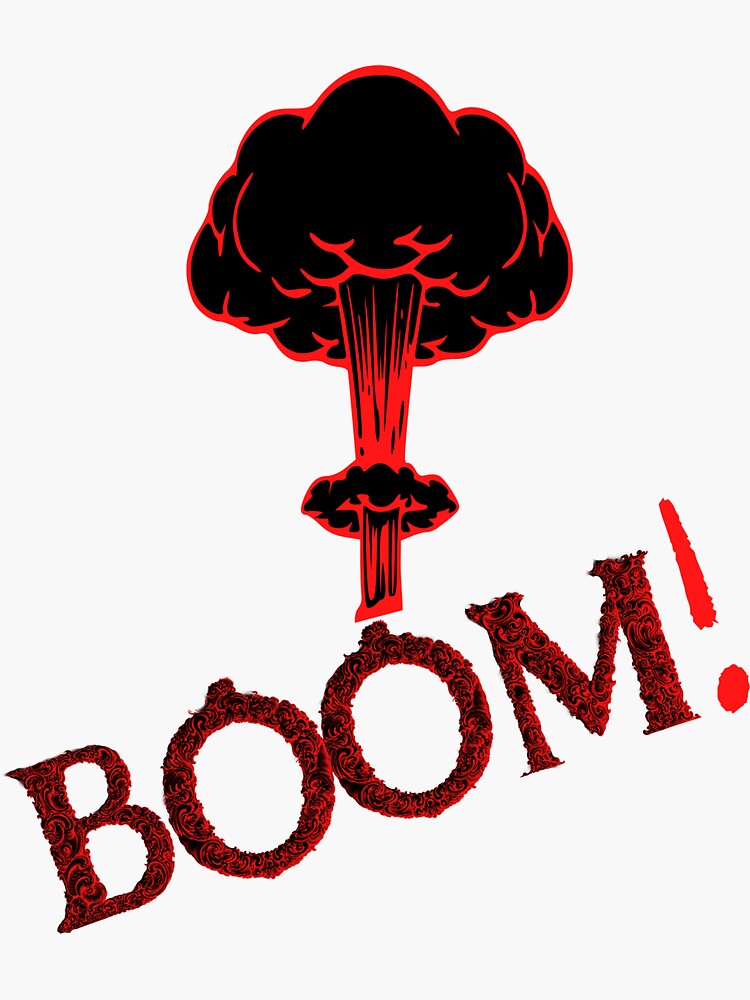 "BOOM-Stickers" Sticker for Sale by Karimiro-1 | Redbubble