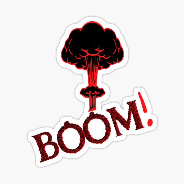 "BOOM-Stickers" Sticker for Sale by Karimiro-1 | Redbubble