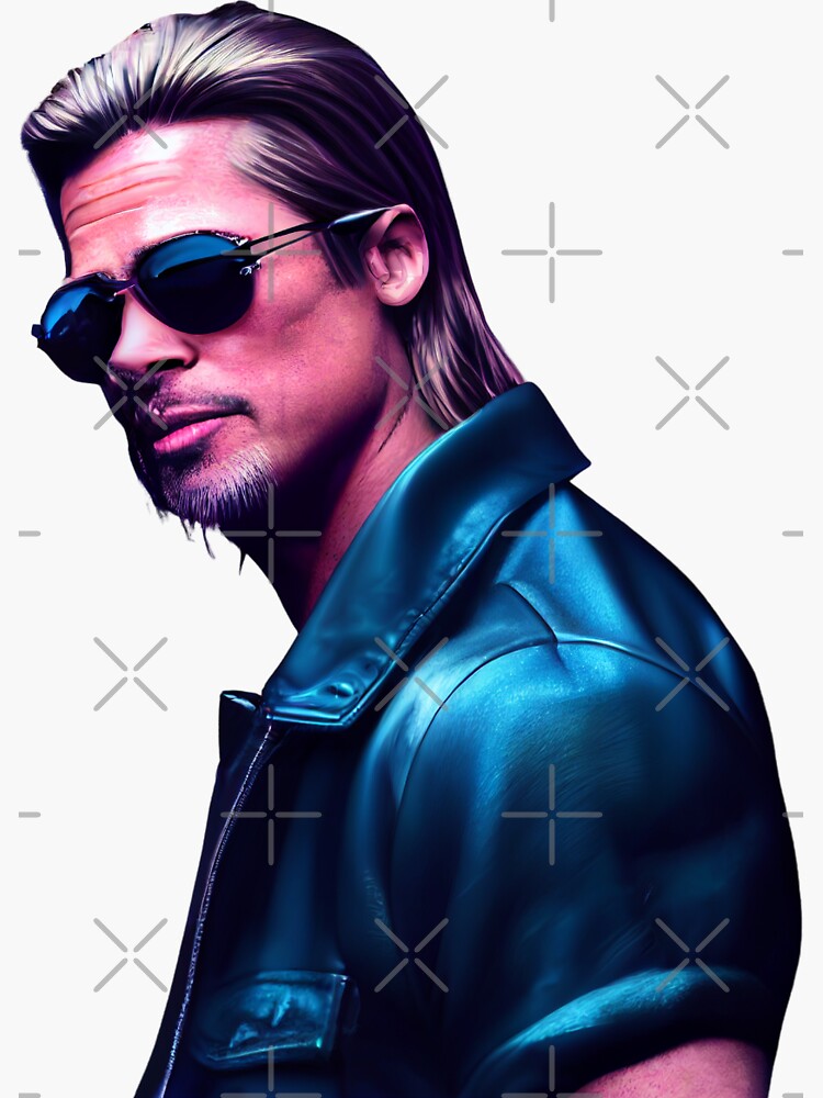 "Brad Pitt " Sticker for Sale by tasbir001 | Redbubble