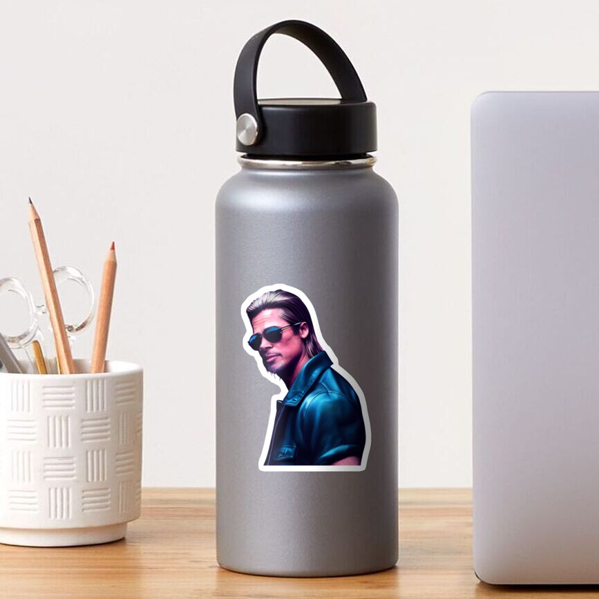 "Brad Pitt " Sticker for Sale by tasbir001 | Redbubble