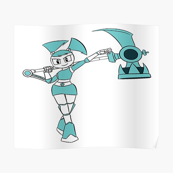 "my life as a teenage robot! Jenny socks" Poster for Sale by Daenerys-3 ...