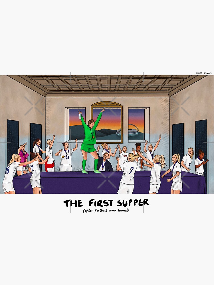 "the first supper - mary earps dancing" Sticker for Sale by l-j-sturdee ...