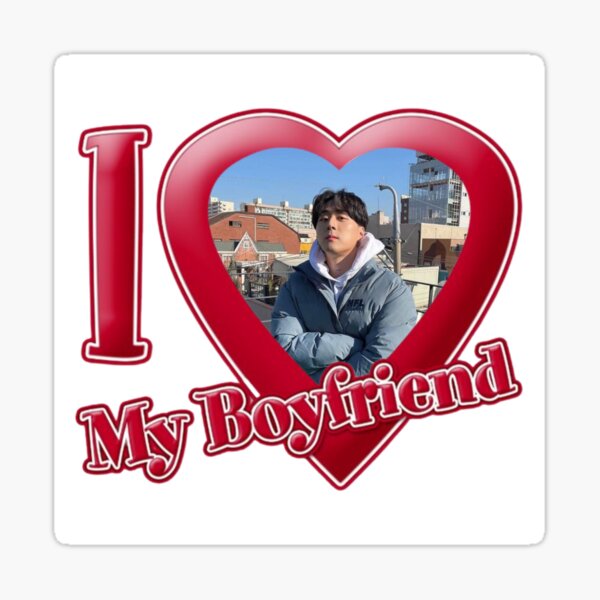 "pH-1 "I love my boyfriend"" Sticker for Sale by ErikasPalace | Redbubble