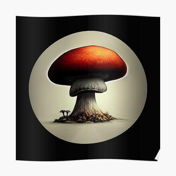 "Mushroom" Poster for Sale by Studio-g | Redbubble