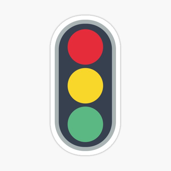 "Vertical Traffic Light Gift Design" Sticker for Sale by WilliamsGFX ...