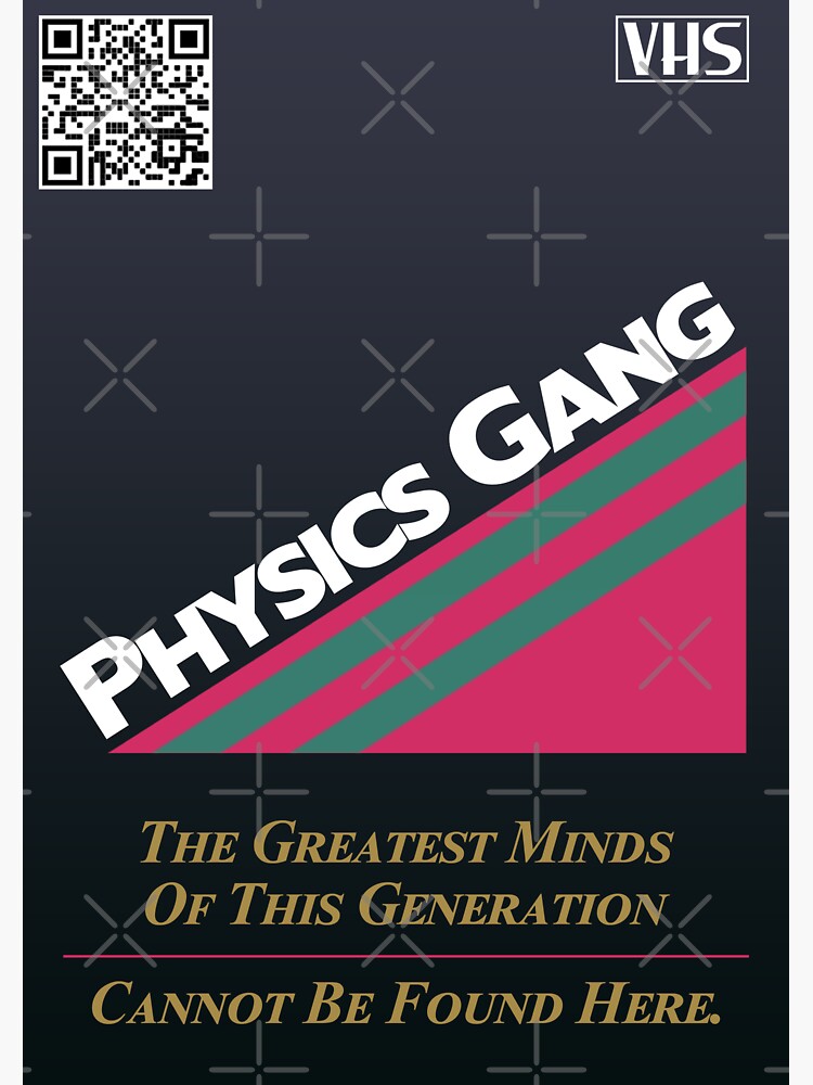 "Physics Gang VHS v2" Sticker for Sale by NowBoarding | Redbubble