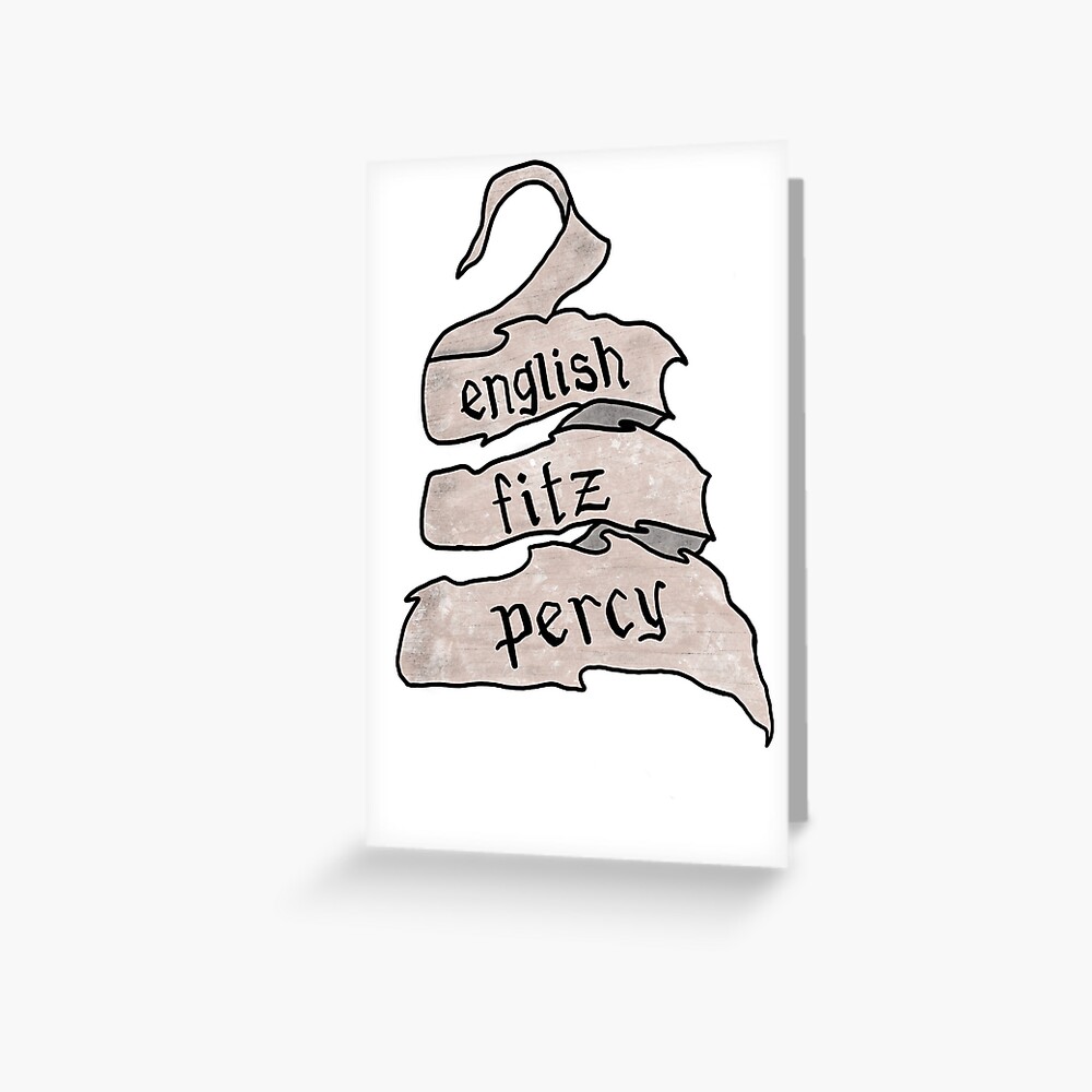 "English, Fitz, and Percy Prison Break Paper Crane Tattoo" Greeting ...