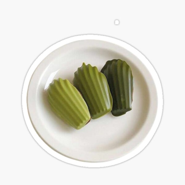 "Matcha Madeleines" Sticker for Sale by Kito-Kato | Redbubble