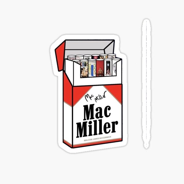 "Cigarete-miller" Sticker for Sale by Rebeccawinder | Redbubble