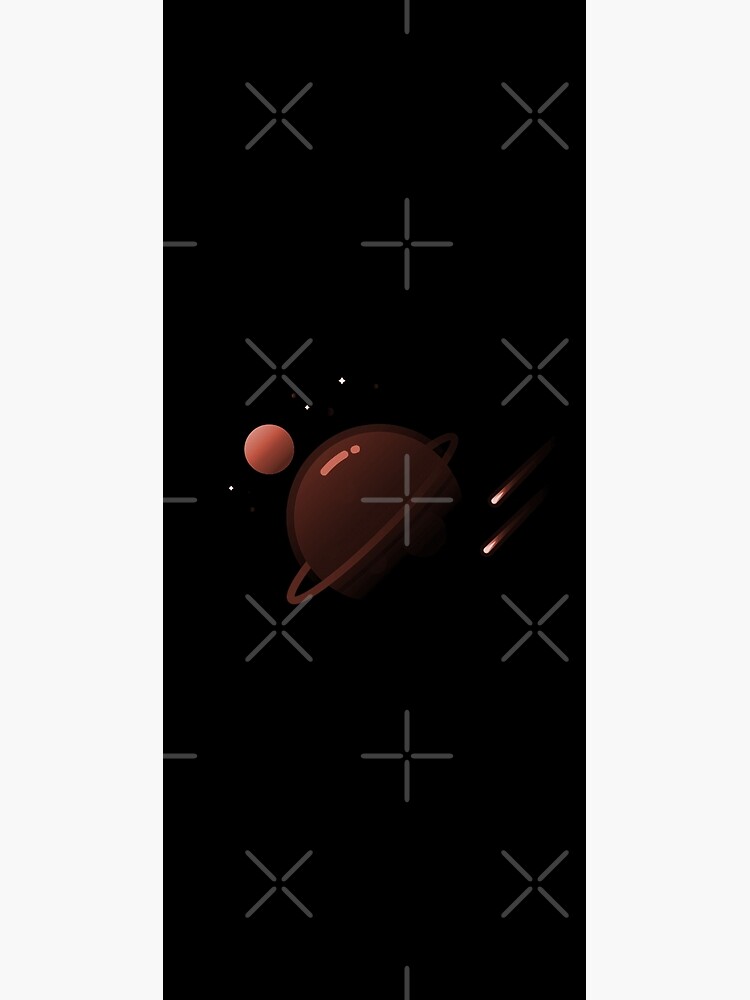 "brown planet and falling stars" Poster for Sale by dr-black | Redbubble