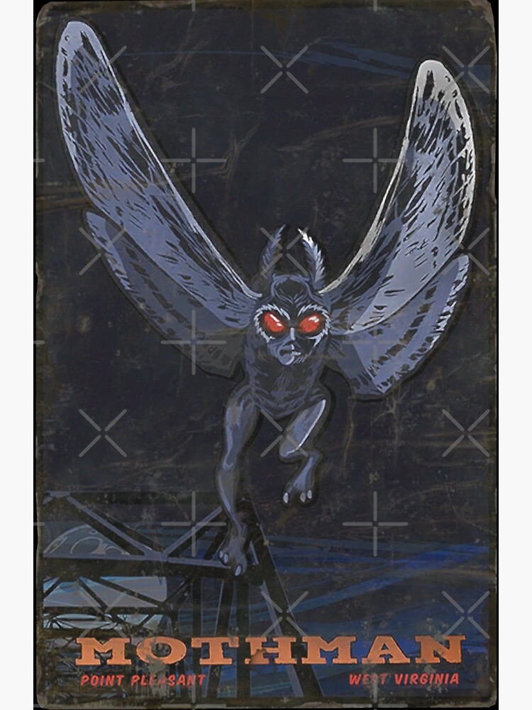 "Mothman Poster" Sticker for Sale by Fallout-Lores | Redbubble