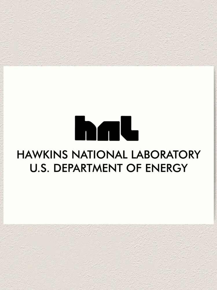 "Hawkins National Laboratory - HNL - Stranger Things" Art Print for ...