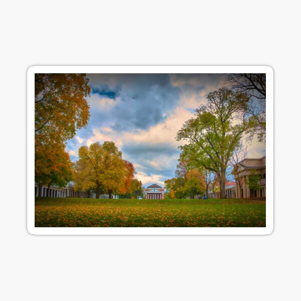 "October at The University of Virginia" Sticker for Sale by vivsworld ...