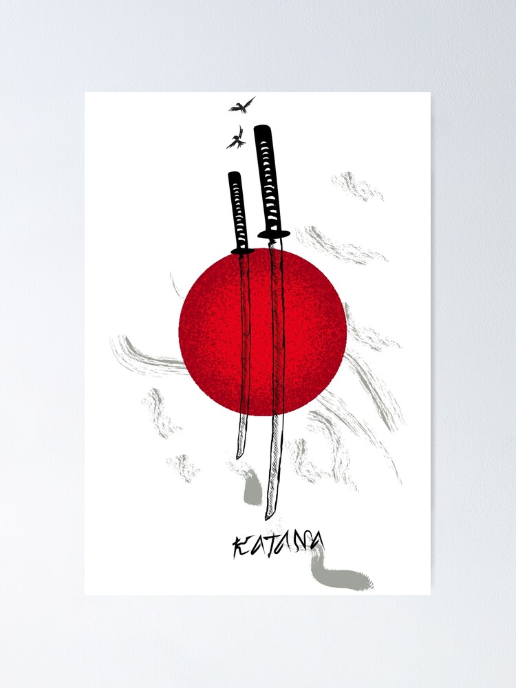 "Samurai katana" Poster for Sale by GhaniBadsha | Redbubble