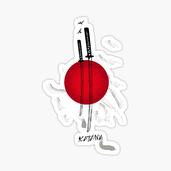 "Samurai katana" Sticker for Sale by GhaniBadsha | Redbubble