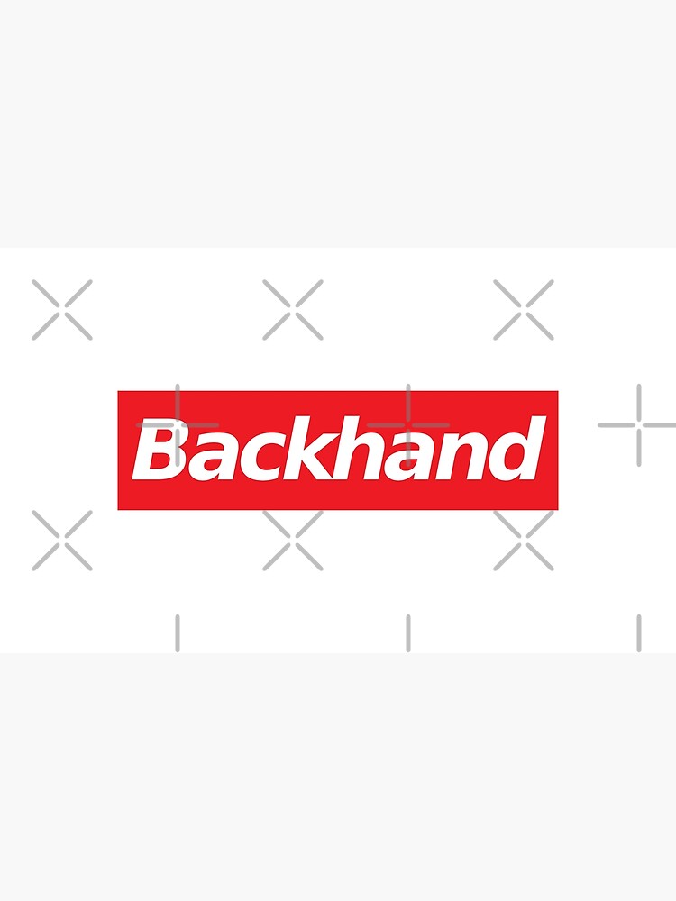 "Backhand Tennis - Box logo" Poster for Sale by TieBreak-Tennis | Redbubble
