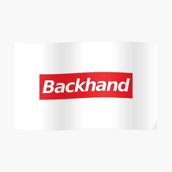 "Backhand Tennis - Box logo" Poster for Sale by TieBreak-Tennis | Redbubble