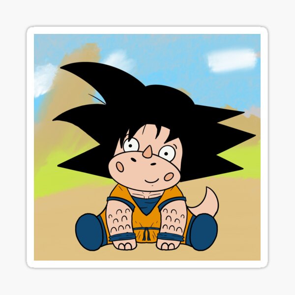 "Anime Warrior Goofball Triceratops" Sticker for Sale by Zoo-by-AJ ...