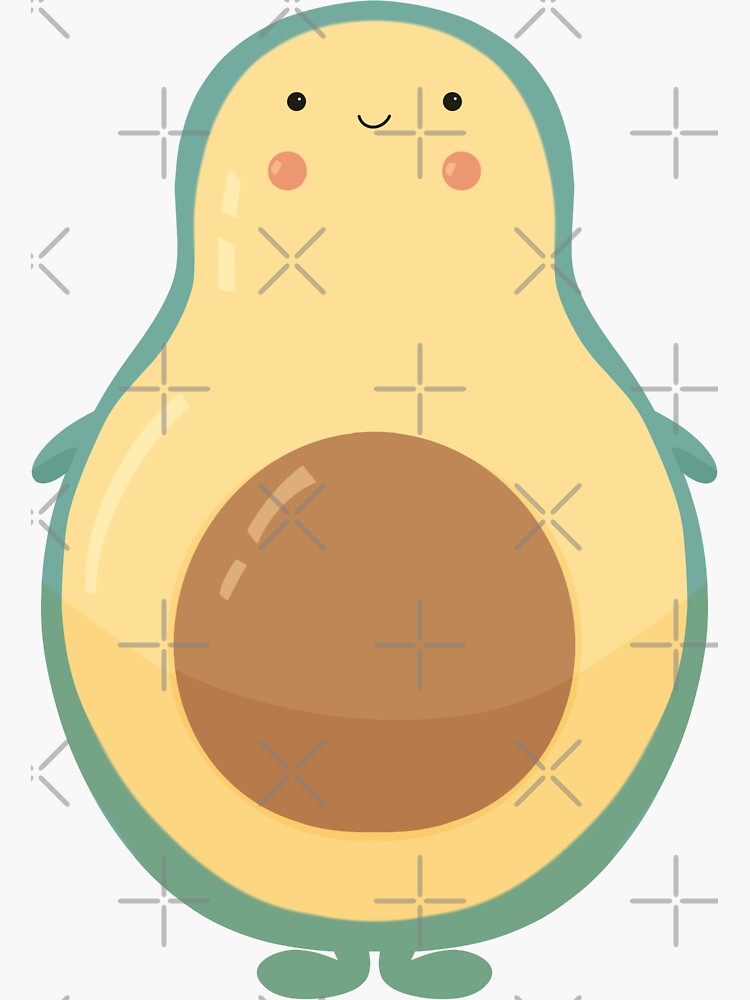 "Avocuddle" Sticker for Sale by StudioSiri | Redbubble