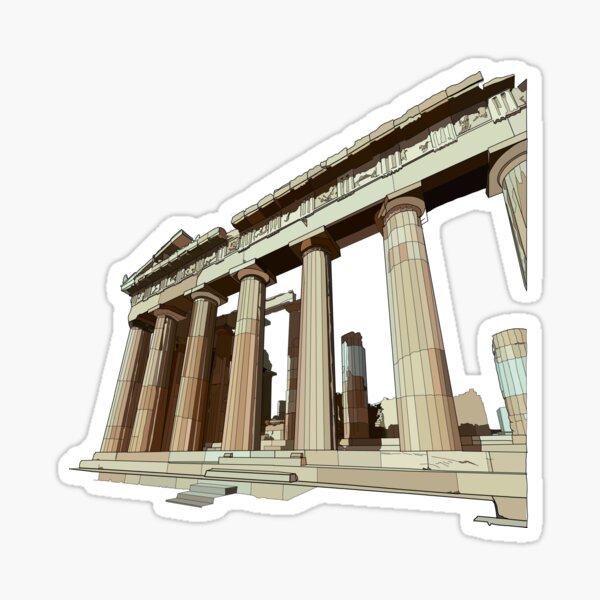 "Parthenon " Sticker for Sale by mhoffman20 | Redbubble