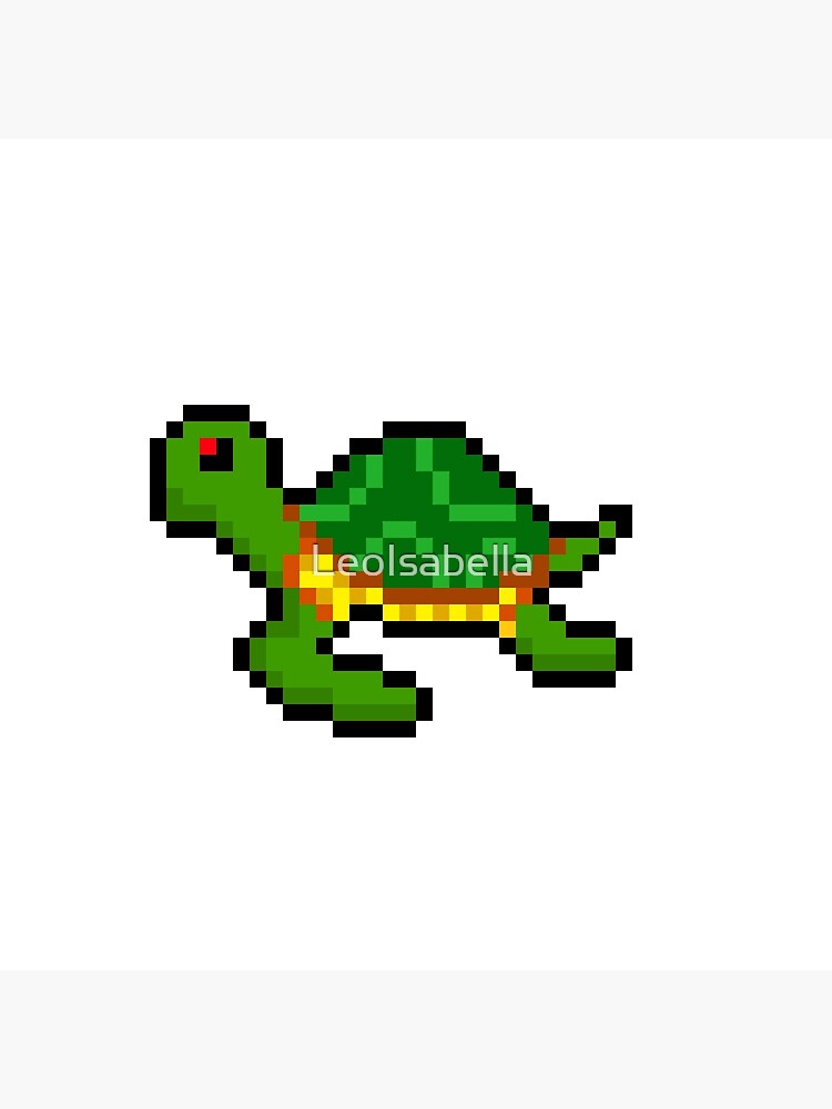 "CUTE PIXEL ART SEA TURTLE WITH RED EYE" Poster for Sale by LeoIsabella ...